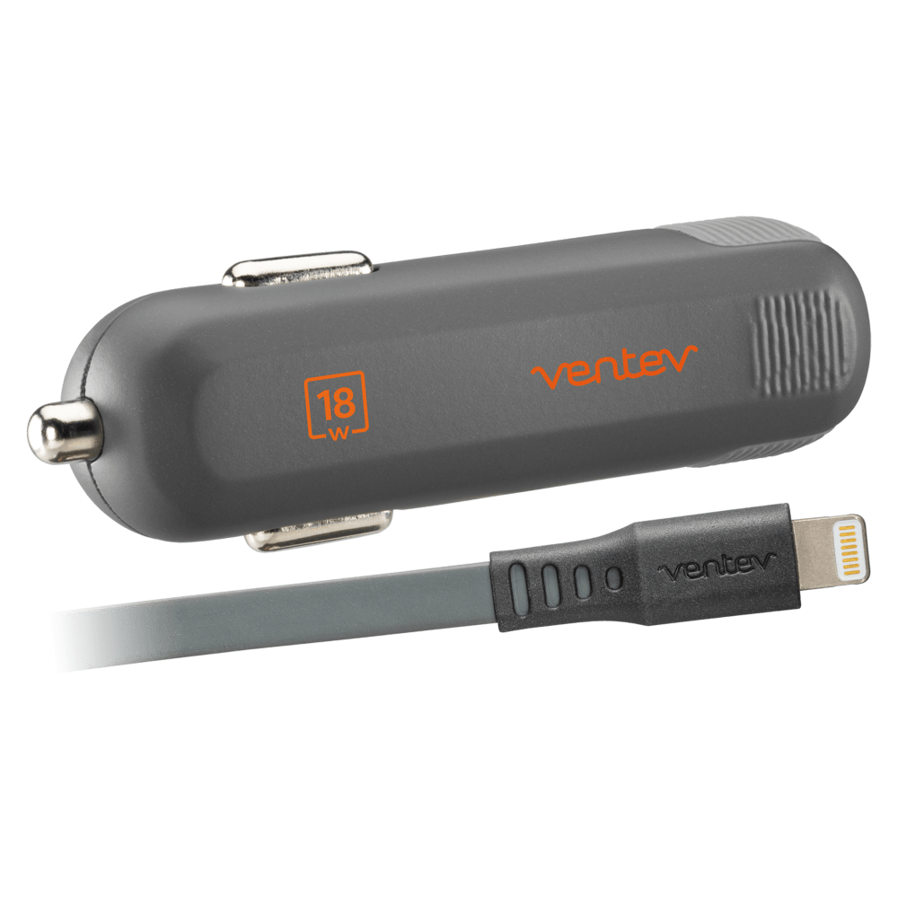 Ventev PD 18W dashport pd1180 USB C Car Charger and USB C to Apple Lig – Ventev Mobility