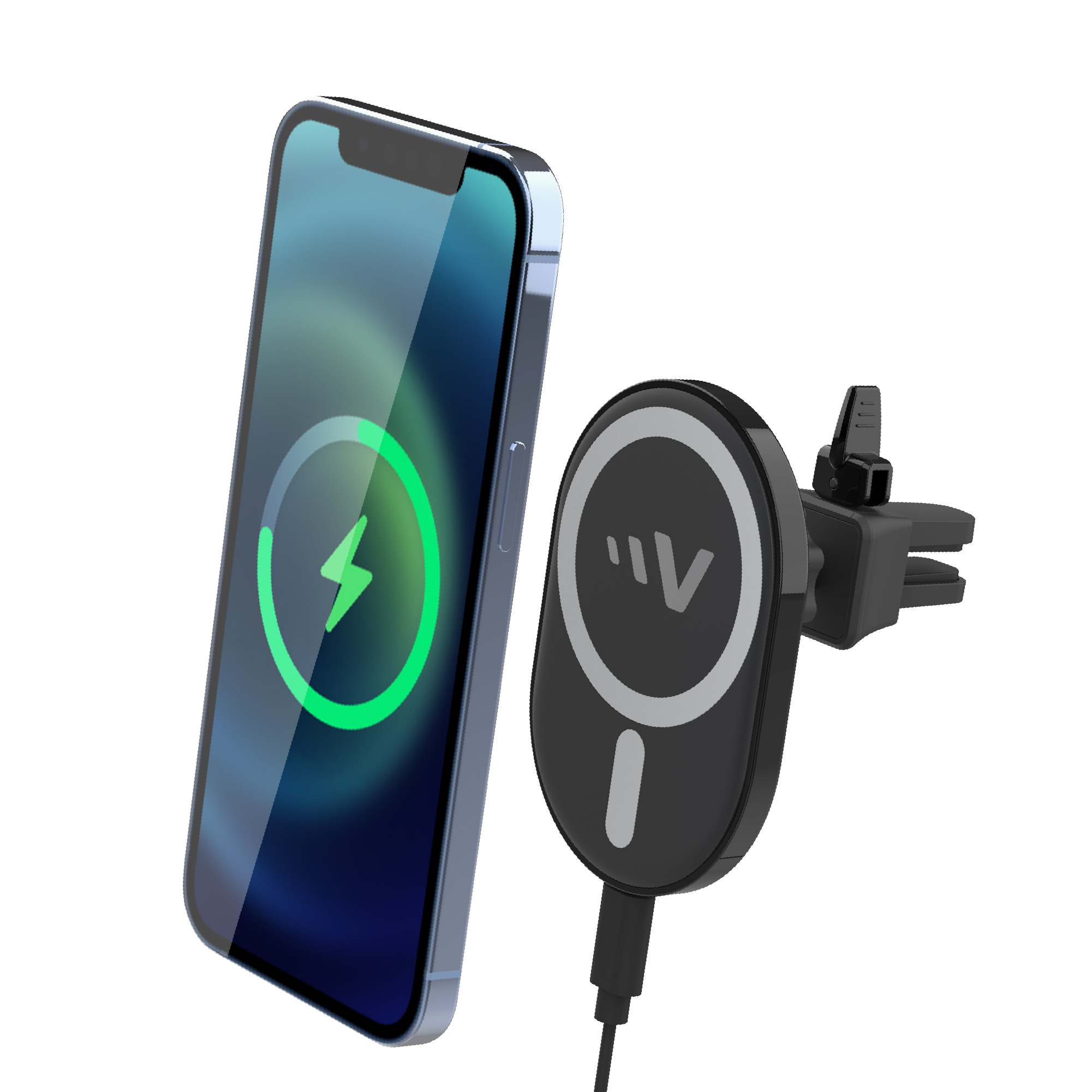 15W ULTRAFAST Magnetic Wireless Car Charger Mount – Ventev Mobility